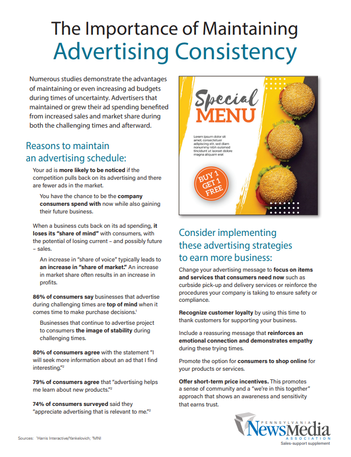 Advertising Sales Support Flyers - Pennsylvania NewsMedia Association