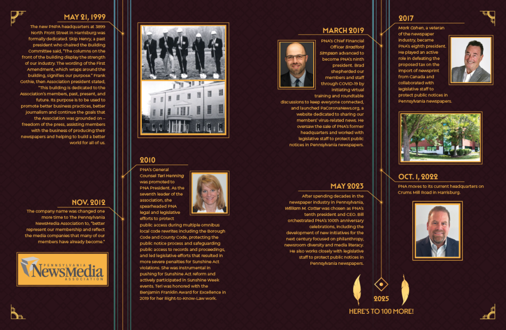 PNA HISTORY - Pennsylvania NewsMedia Association